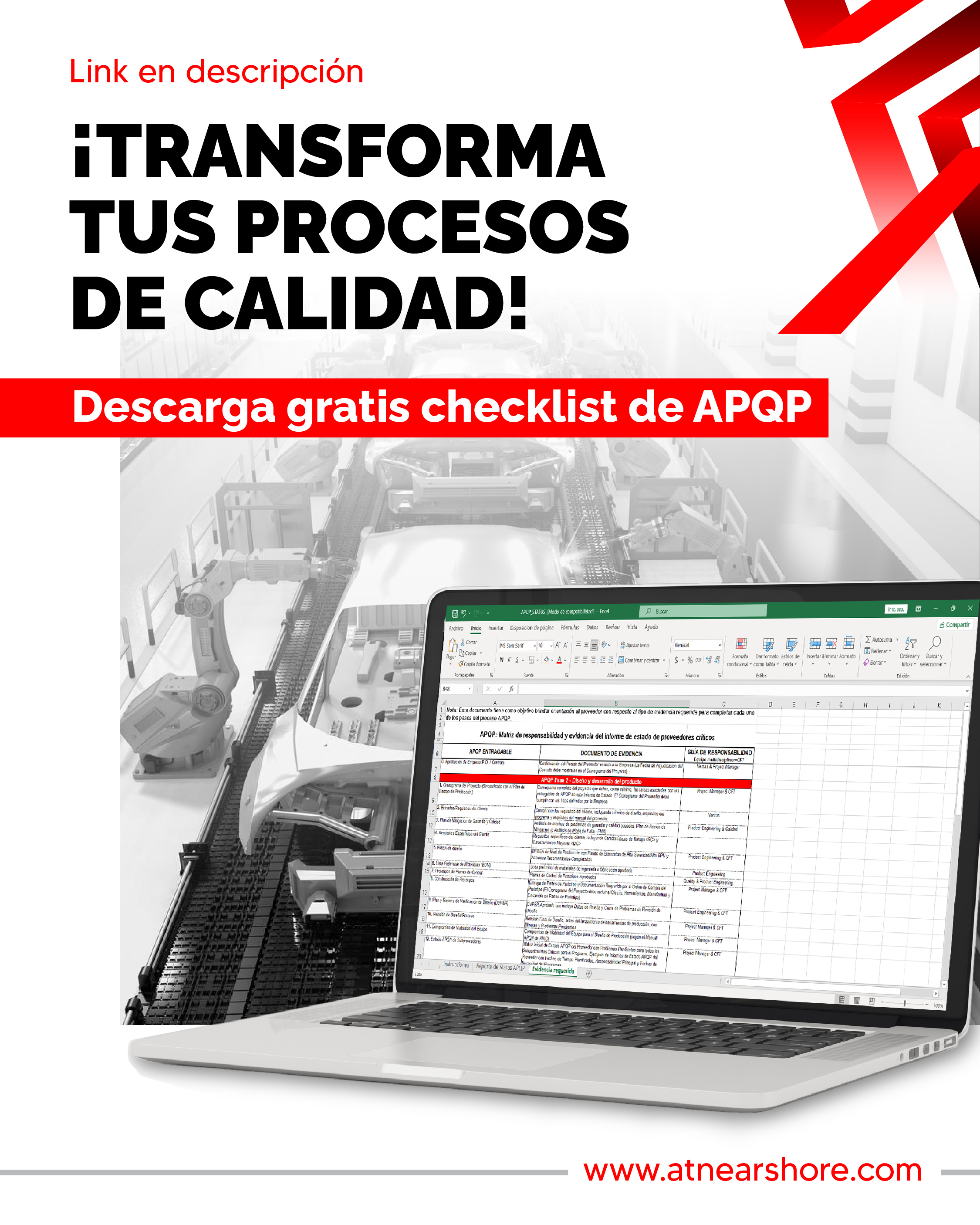 Excel Status de APQP
